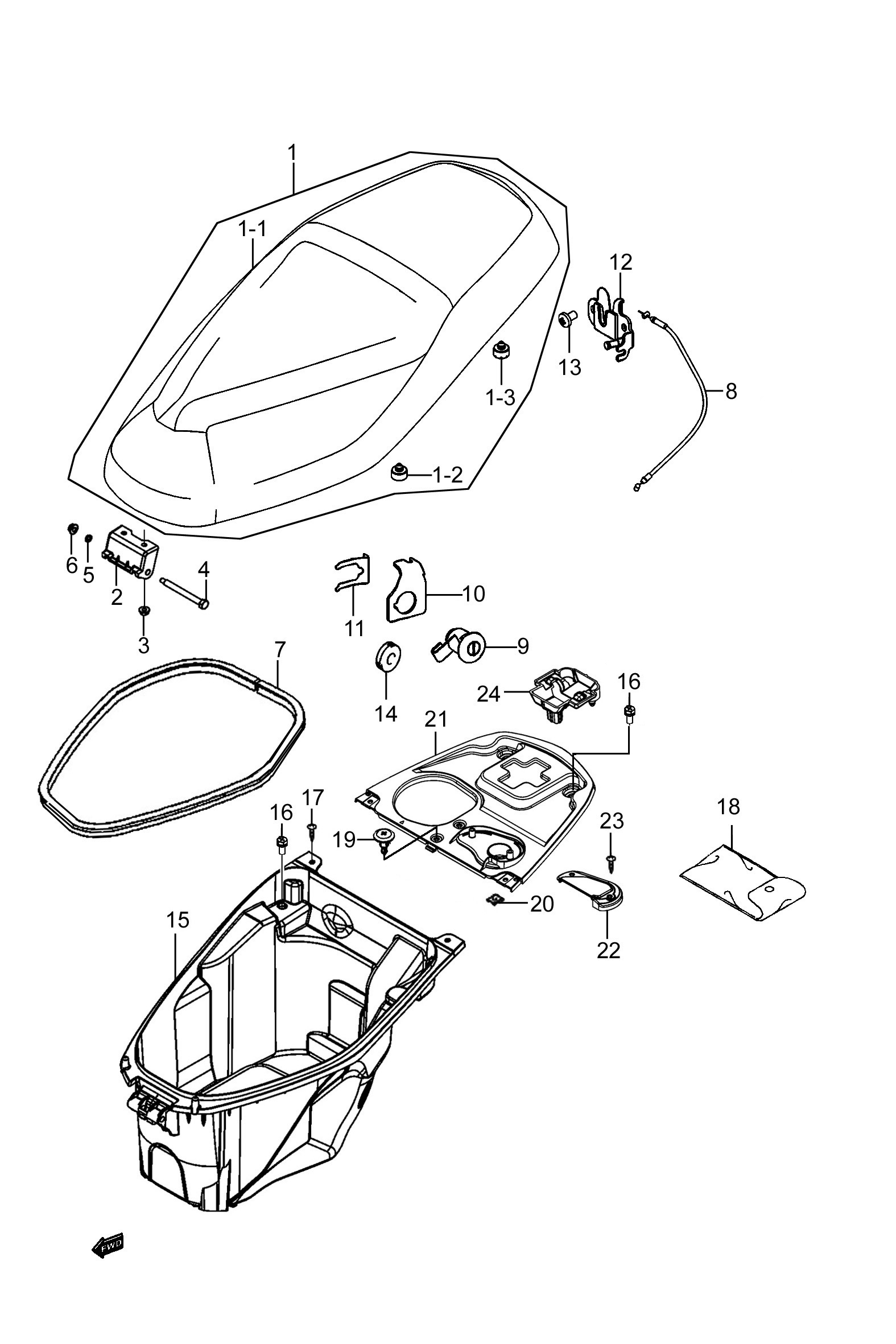 HJ125T-20A/双启/FI/小货架/手刹