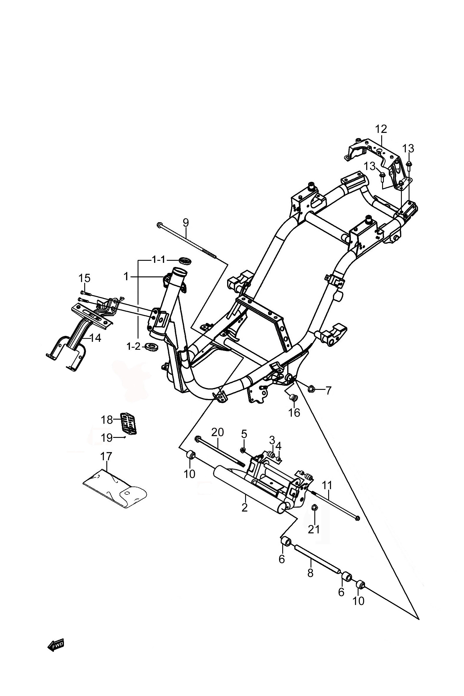 HJ125T-20A/双启/FI/小货架/手刹